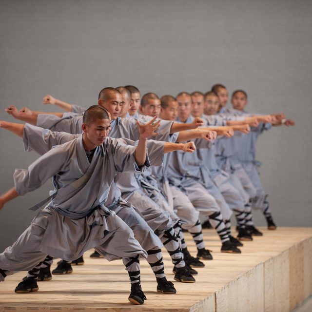 Sidi Larbi Cherkaoui & Antony Gormley with monks from the Shaolin ...